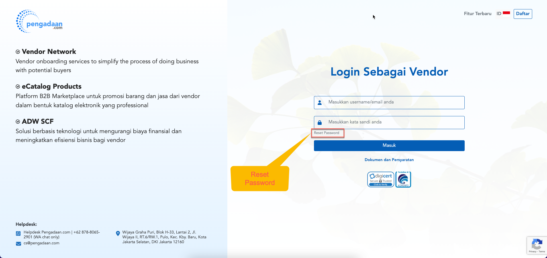 FAQ - Kendala Login di eProc Buyer | Dokumen legalitas tidak ada yg ...